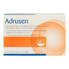 Adrusen x 30 capsule – sustine functia vizuala