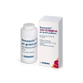 Baneocin pulbere, 250 UI/5000 UI pe gram, 10 g, Sandoz - Vezi pretul ...