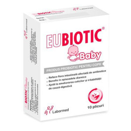 Eubiotic Baby supliment probiotic pentru copii, 10 plicuri x 3.5g