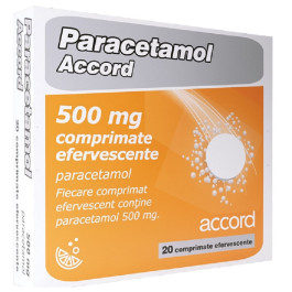 Paracetamol Accord, 500 mg, 20 comprimate efervescente, Accord ...