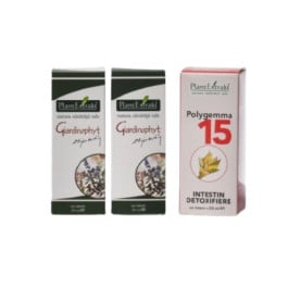 Plantextrakt Pachet deparazitare, Giardinophyt, 2x50 ml si Polygemma 15 ...