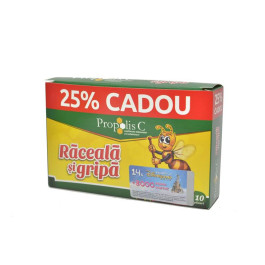 Propolis C Raceala si Gripa adulti 8 pl + 2 pl promo