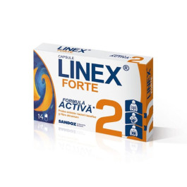 Linex Forte, 14 capsule, Sandoz - Pret avantajos | Springfarma.com