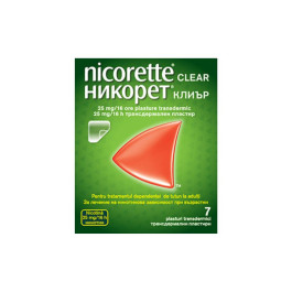 Nicorette Clear 25 mg / 16 ore, 7 plasturi transdermici