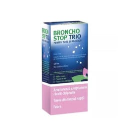 Bronchostop Trio pentru tuse şi răceală soluție orală, 120 ml, Kwizda ...