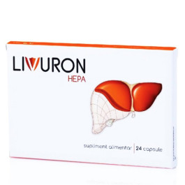 Livuron Hepa, 24 capsule | Spring Farma, cumpara la Pret Mic
