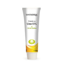 Crema cu uree 15% si ulei de masline Santaderm, 50 ml, Viva Pharma