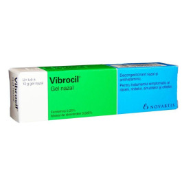 Vibrocil gel nazal x 12 g, GSK - Pret avantajos | Springfarma.com