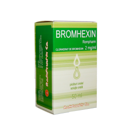 Bromhexin picaturi orale/solutie orala, 2mg/ml, 50 ml, Rompharm - Pret ...