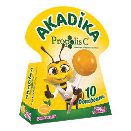 Acadele Propolis C cu aroma de portocale, 10 acadele, Akadika
