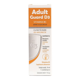 Adult Guard3 2000 UI Vitamina D3, 10 ml solutie orala