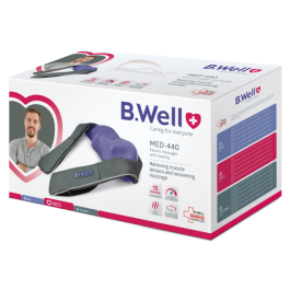 Aparat de masaj electric cu functie de incalzire MED-440, B.Well