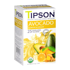 Ceai Eco avocado, lamaie & ghimbir, 25 plicuri, Tipson