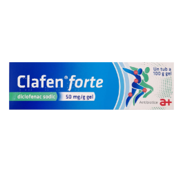 Clafen 50 mg , 100 g gel, pentru dureri musculare