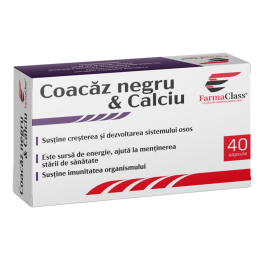 Coacaz negru & Calciu, 30 capsule, FarmaClass