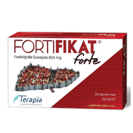 Fortifikat forte, 825mg, 30 capsule moi - Pret avantajos - Springfarma.com
