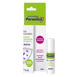 Gel calmant intepaturi de insecte Roll On Parasites Santaderm, 10 ml