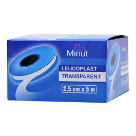 Leucoplast transparent, 2.5 cm*5 m, Minut