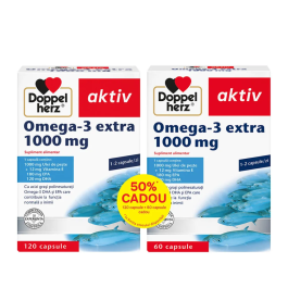 Doppelherz Aktiv Omega-3 Extra 1000mg, 120 + 60 capsule