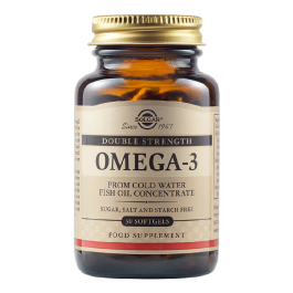 Solgar Omega-3 Double Strength Softgels, 30 capsule
