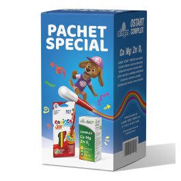 Pachet Alinan Ostart Complex Ca Mg Zn D3 sirop, 200 ml + Carioca Joy ...