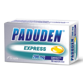 Paduden Express, 200 mg, 10 capsule moi, Terapia