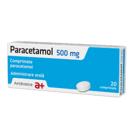 Paracetamol 500mg, 20 comprimate, Antibiotice