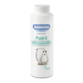 Pudra de talc Bebicina cu oxid de zinc, 75g