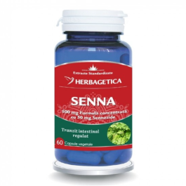 Senna, 60 capsule, Herbgetica | Spring Farma, cumpara la Pret Mic
