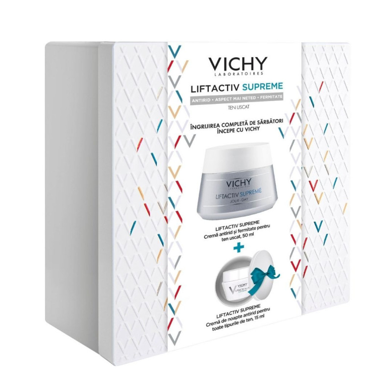 VICHY Trusa LIFTACTIV Crema zi ten uscat 50ml, Crema noapte 15 ml