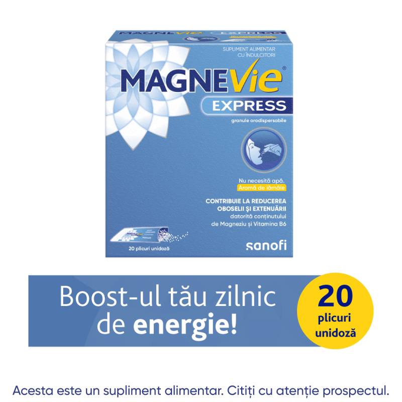 MagneVie Express, 20 plicuri, Sanofi - Pret bun | Springfarma.com