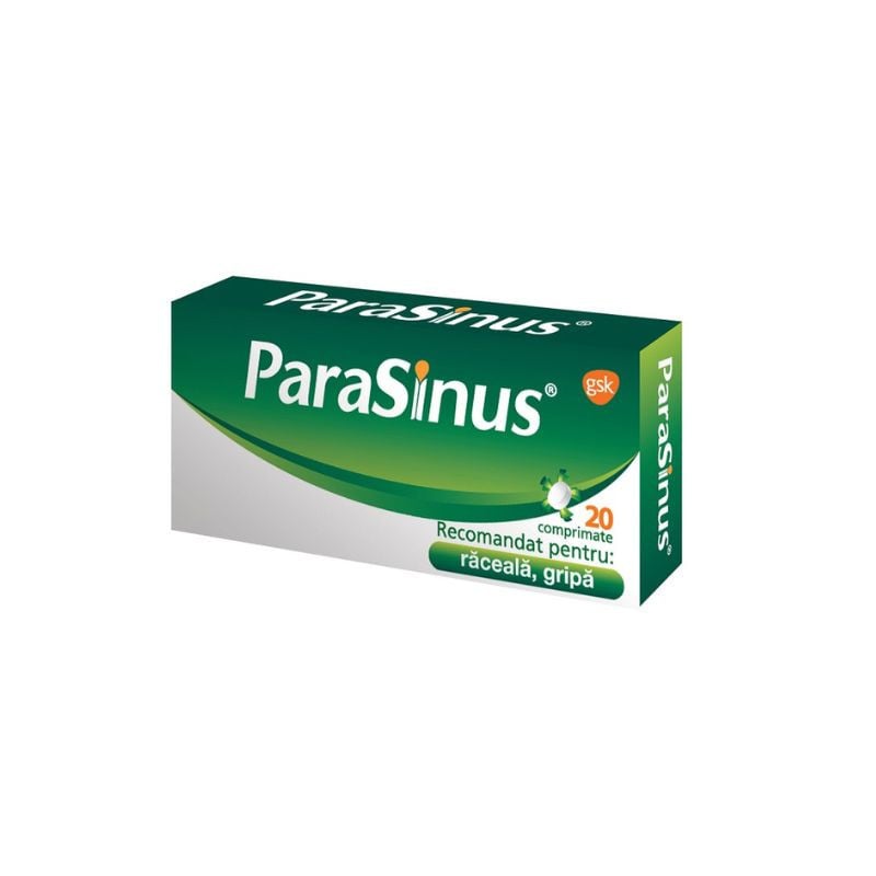 Parasinus, 20 comprimate, GSK - Vezi pretul | Springfarma.com
