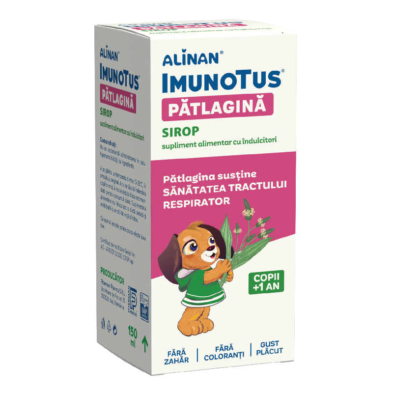 Sirop cu patlagina Imunotus Alinan, 150 ml, Fiterman
