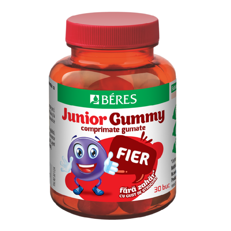 Fier Junior Gummy, 30 comprimate gumate, Beres