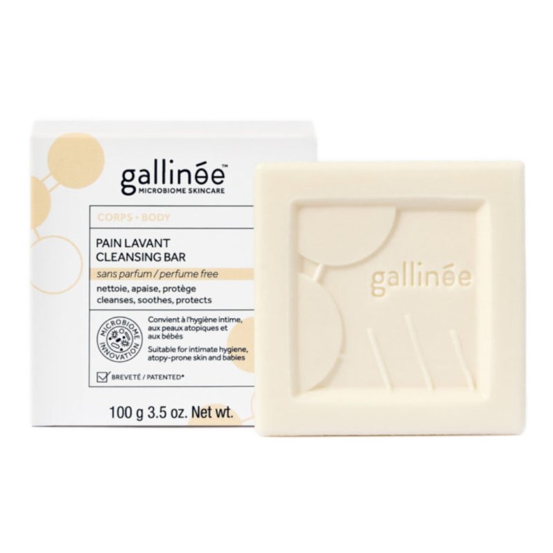 Baton curatare fata, corp Cleansing Bar, fara parfum, 100g, Gallinee