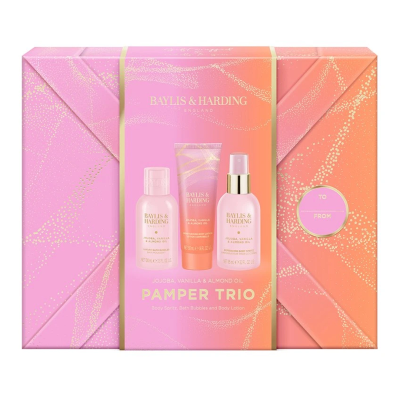 Set de ingrijire a corpului Pamper Trio, 3 piese, Baylis & Harding