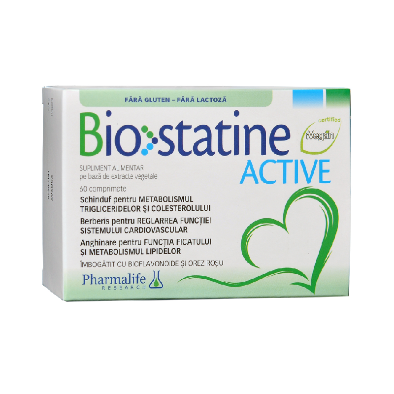 Biostatine Active, 60 comprimate, Pharmalife