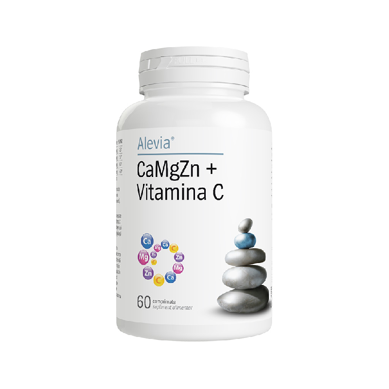 CaMgZn + Vitamina C, 60 comprimate, Alevia