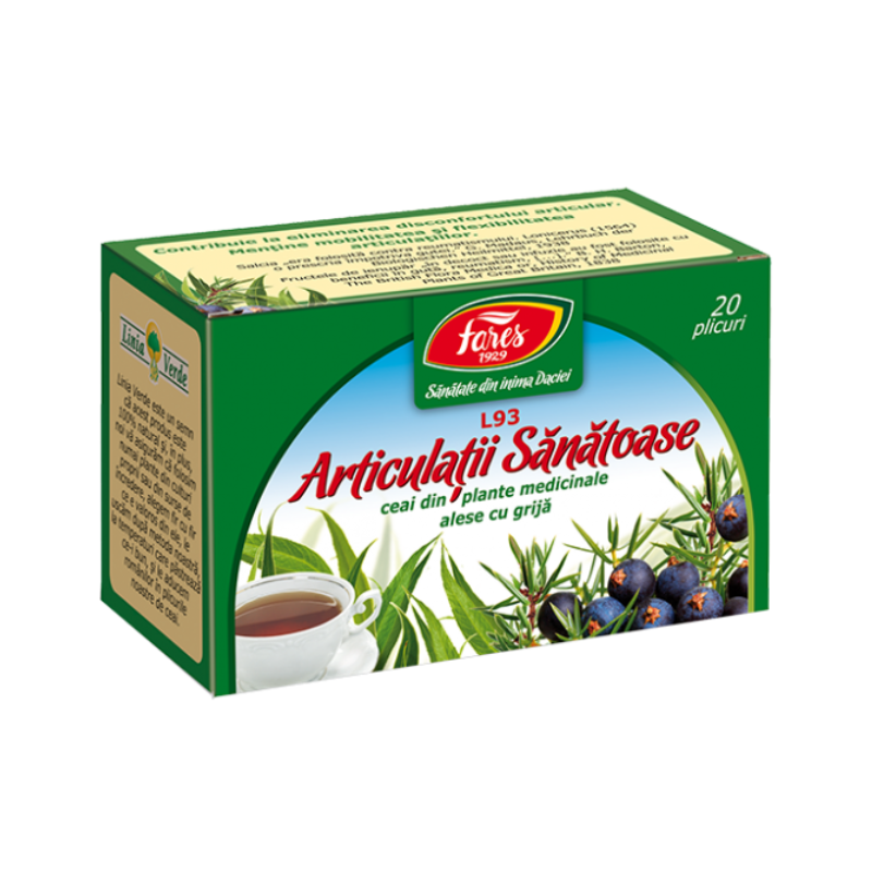 Ceai Articulatii sanatoase L93, 20 pliculete, Fares