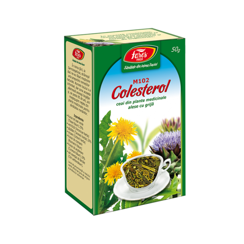 Ceai Colesterol M102, 50 g, Fares