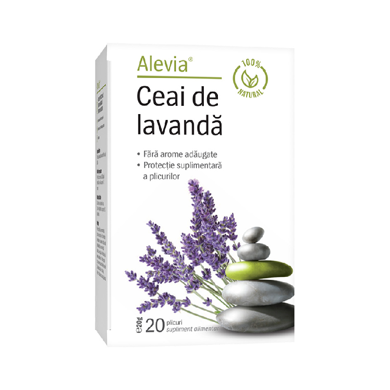 Ceai de lavanda, 20 plicuri, Alevia