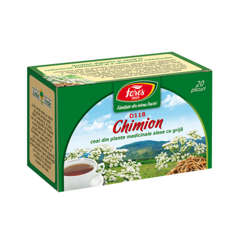 Ceai fructe de Chimion D 118, 20 plicuri, Fares