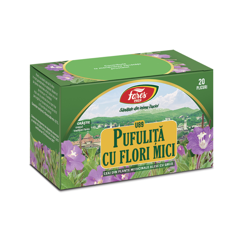Ceai pufulita cu flori mici U89, 20 plicuri, Fares