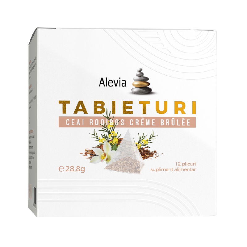 Ceai rooibos creme brulee Tabieturi, 12 plicuri, Alevia