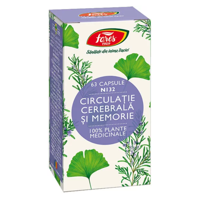 Capsule Circulatie cerebrala si memorie x 63 cps FAR