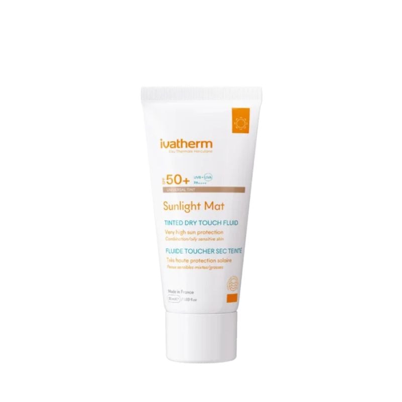 Fluid colorat matifiant Sunlight Mat Tinted Dry Touch, SPF50+, 50 ml ...