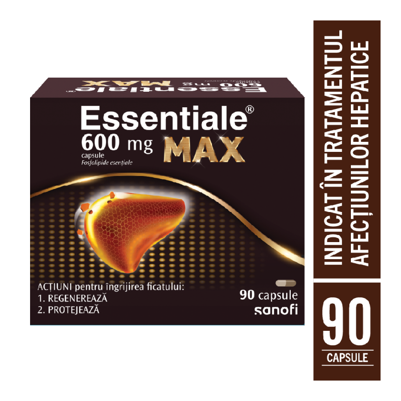 Essentiale MAX, 600 mg, 90 capsule, Sanofi
