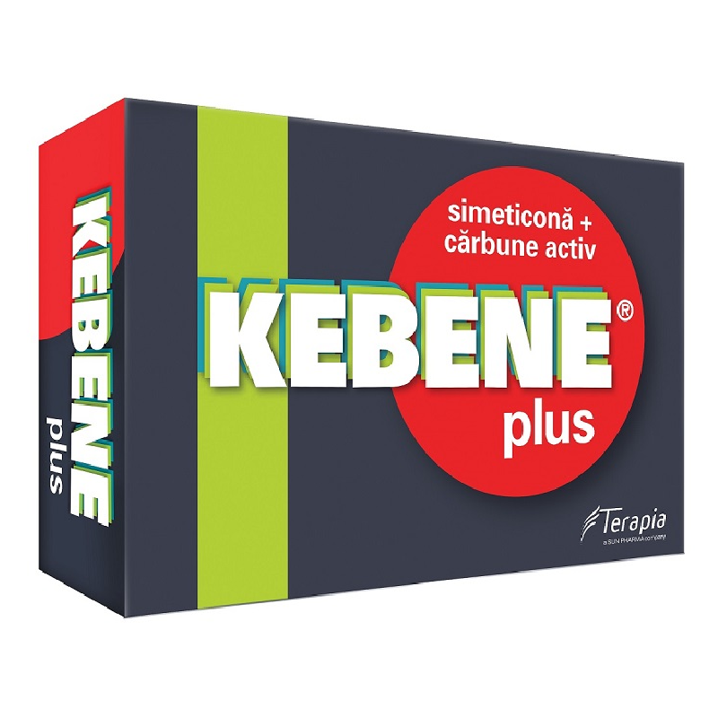 Kebene Plus amelioreaza balonarea gastrica, 20 comprimate