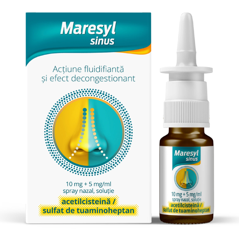 Maresyl Sinus, 10 mg + 5 mg/ml spray nazal, soluţie, 10 ml, Dr. Reddys
