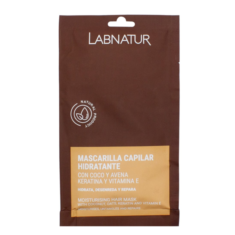 Masca de par cu nuca de cocos, ovaz si keratina, 20ml, Labnatur
